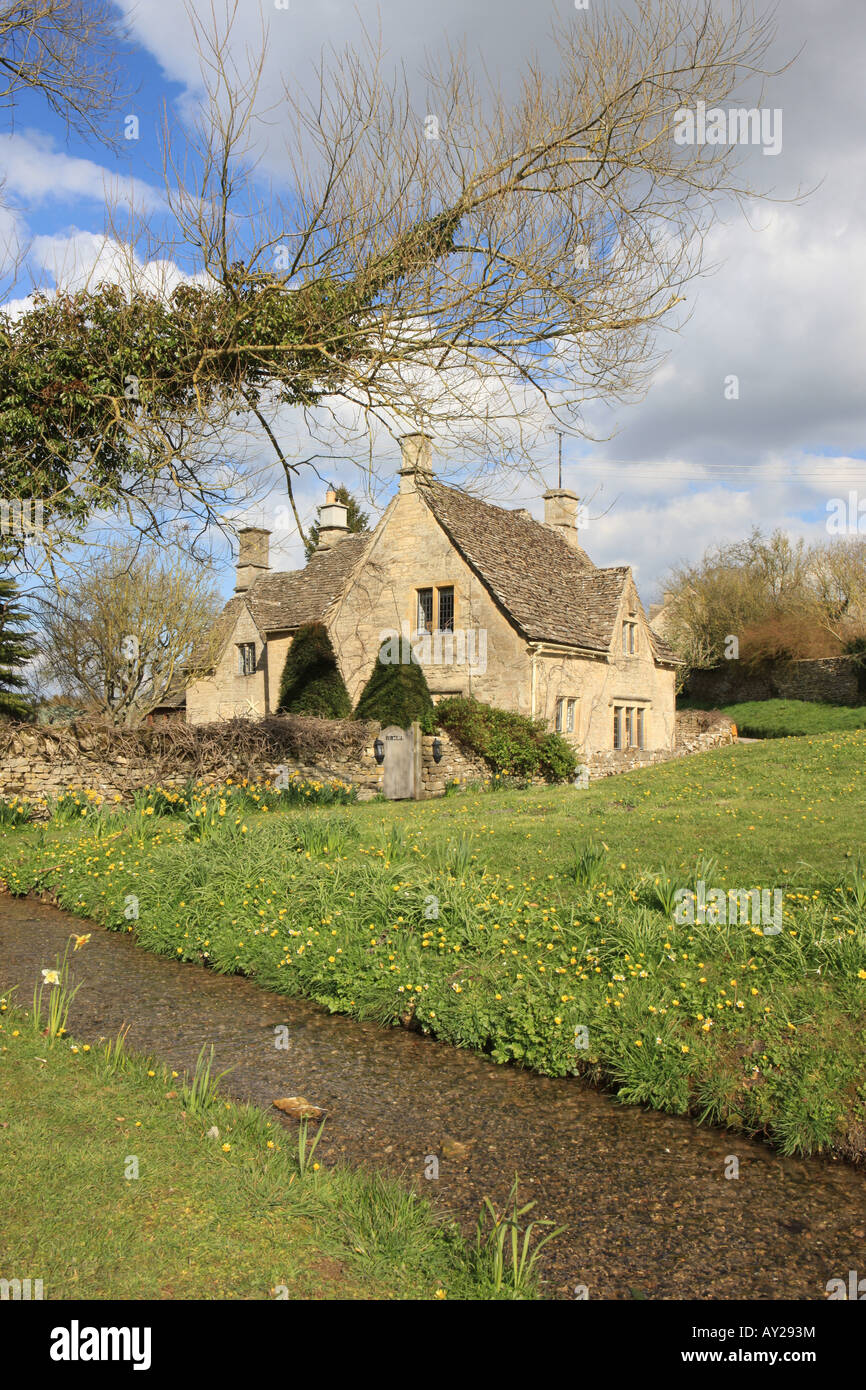 A cottage beside the common in the cotswold hamlet of Little Barrington ...