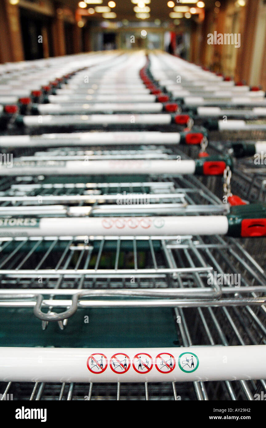 Trolleys line pattern hi-res stock photography and images - Alamy