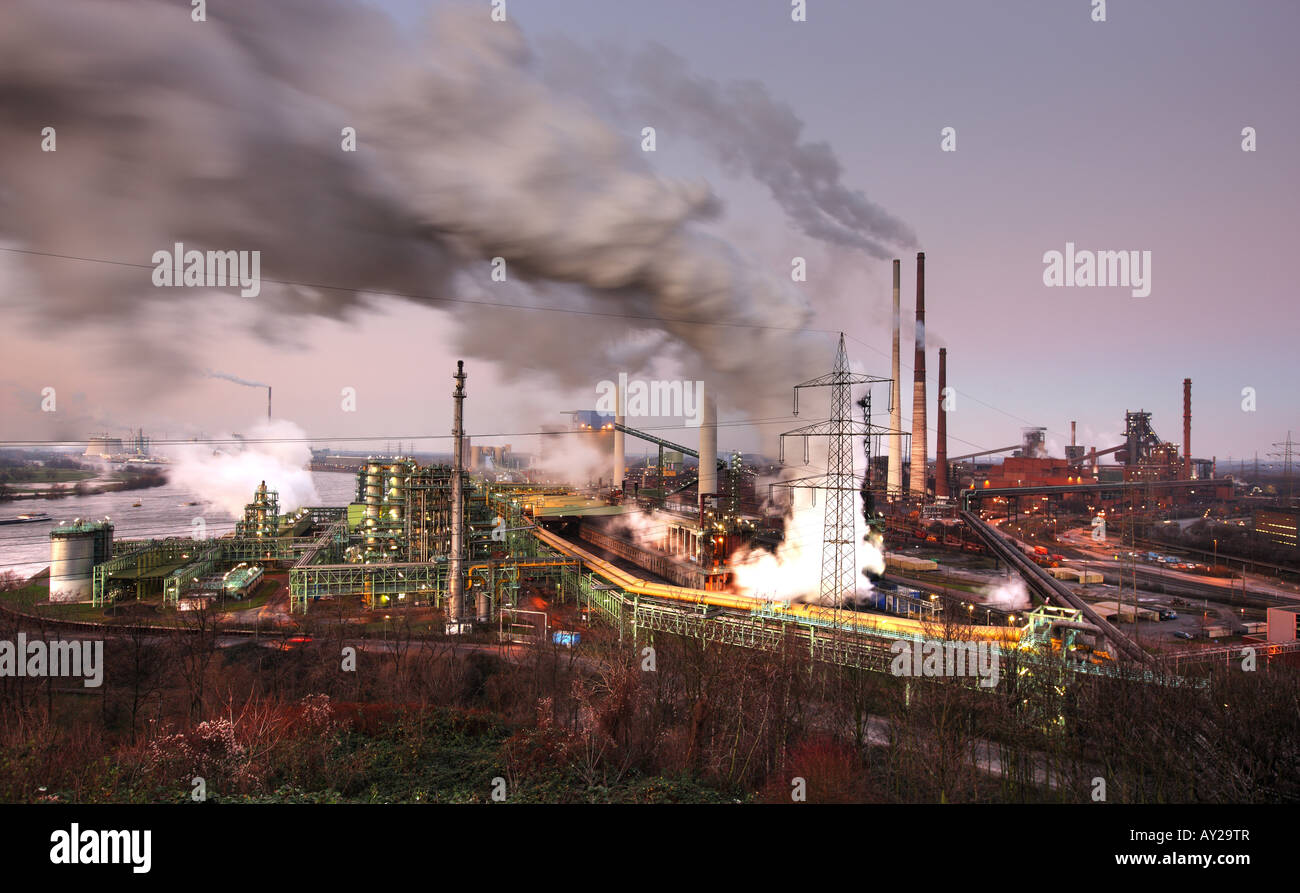 DEU Germany Duisburg ThyssenKrupp Steel Steelworks Hamborn Schwelgern ...