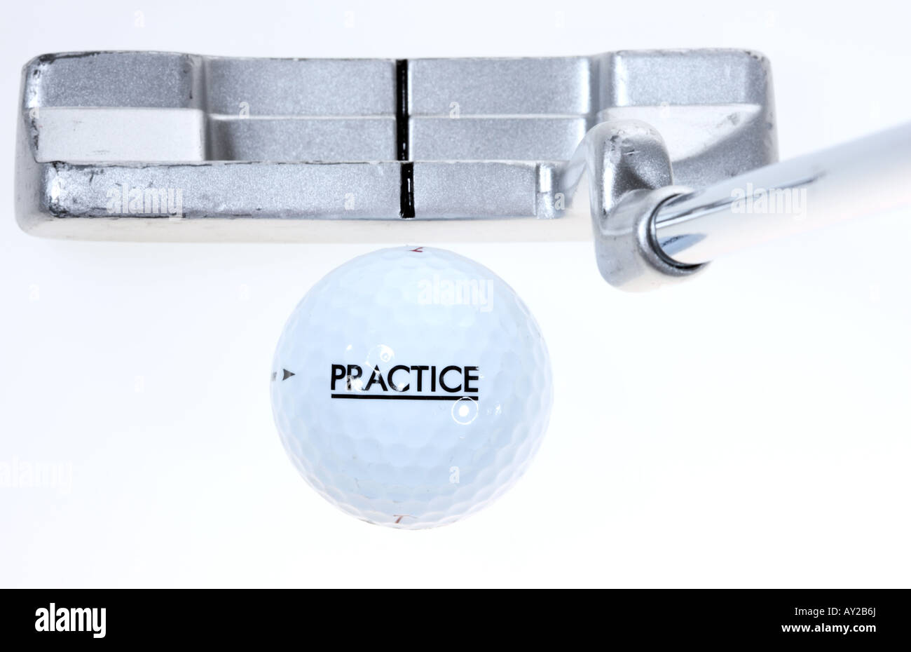 Golf ball Practice ball for training on a driving range Putter Golf ...