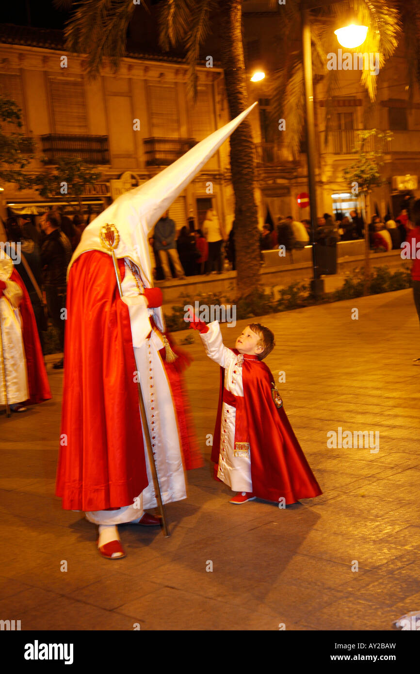 Scenes from the traditional Easter Christian processions in Valencia ...