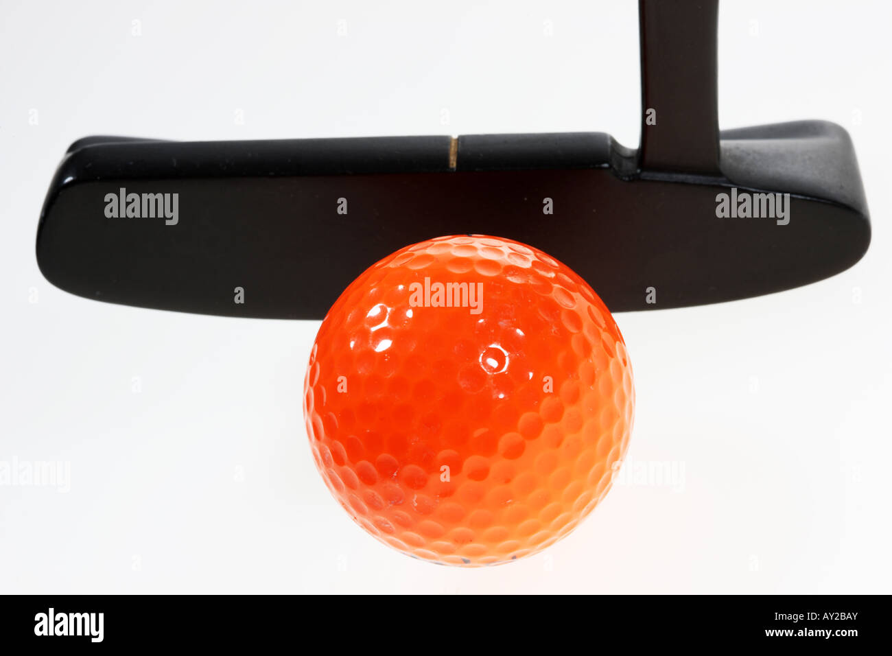 Golf ball Putter Golf club Stock Photo - Alamy