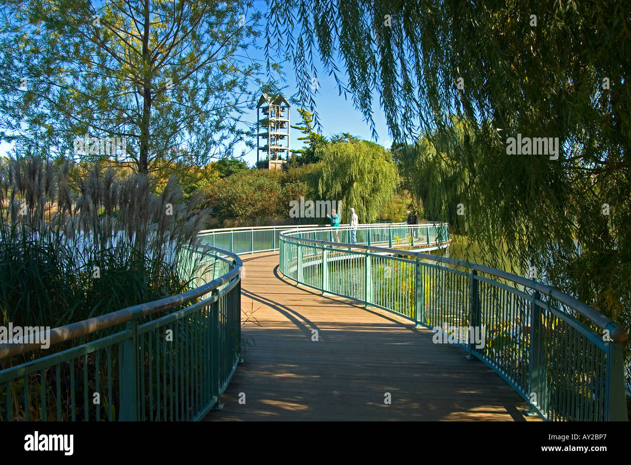 Botanic Garden Bridge Stock Photo - Alamy