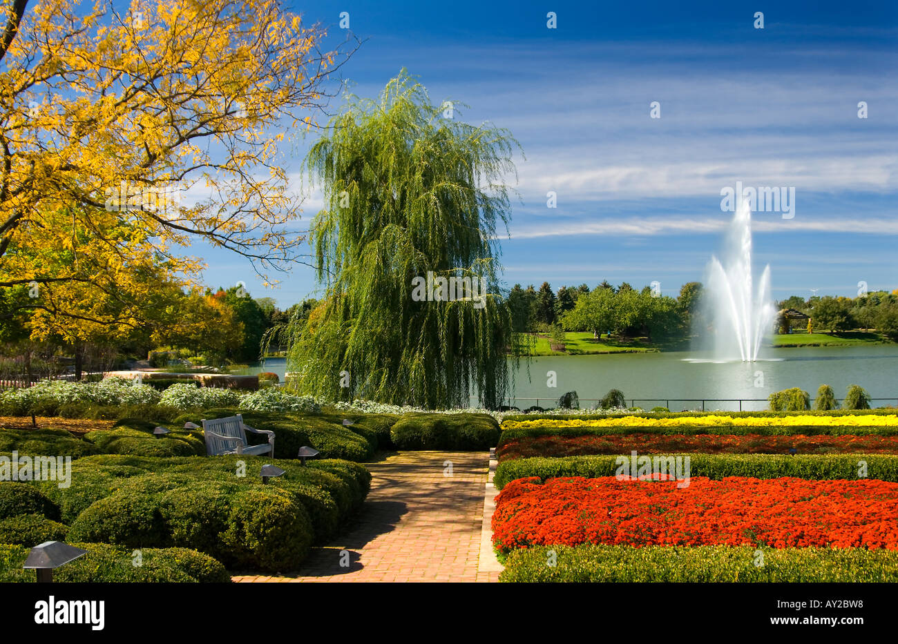 Chicago Botanic Gardens Stock Photo - Alamy