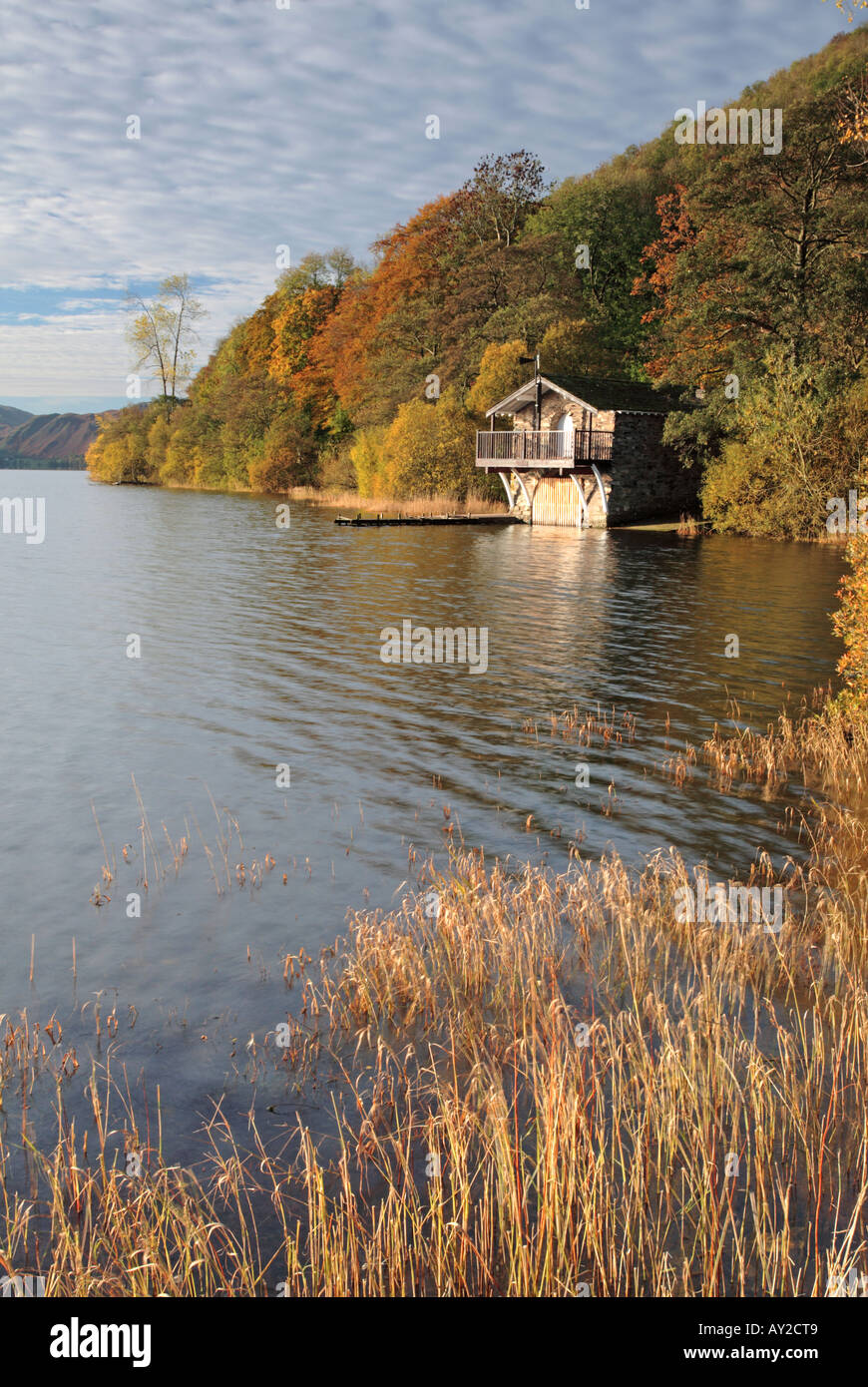 Ullswater boat house lake district hi-res stock photography and images ...
