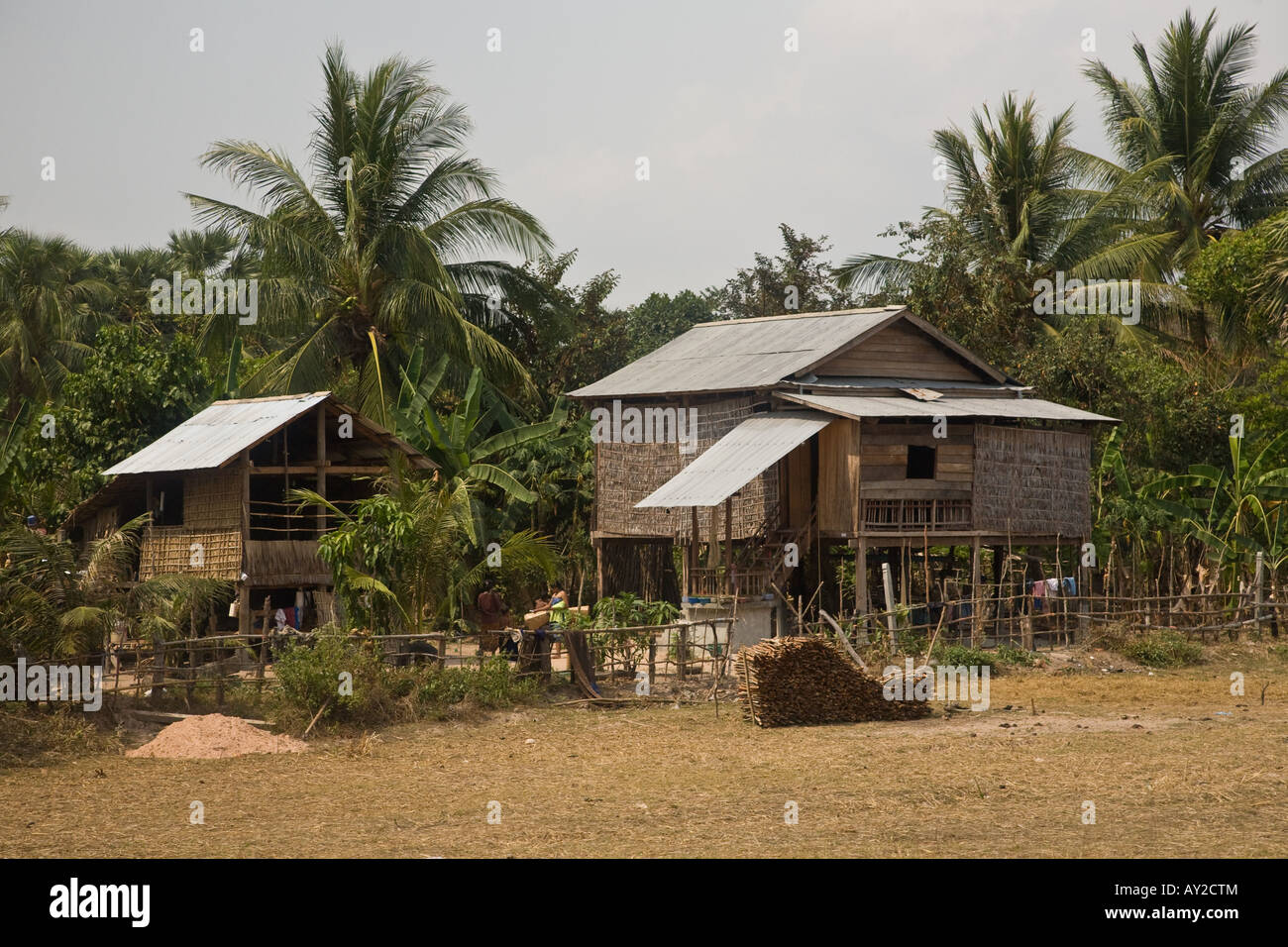 A typical house in the Cambodian countryside Stock Photo - Alamy
