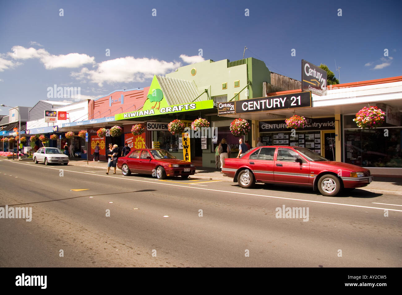 new zealand otorohanga main street Stock Photo - Alamy