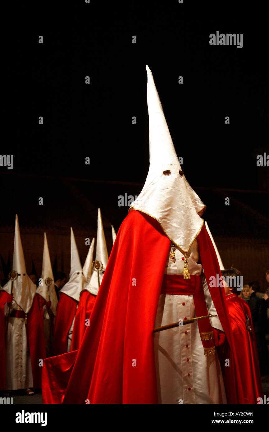 Scenes from the traditional Easter Christian processions in Valencia ...