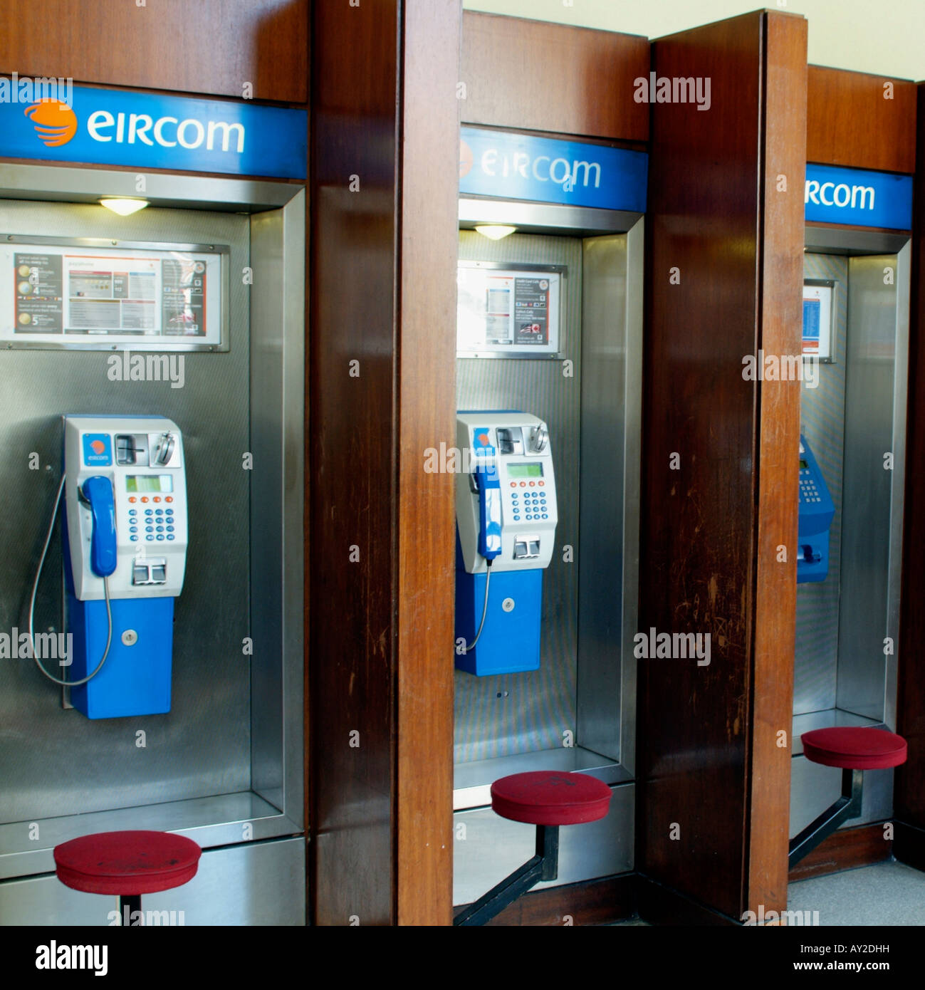 Eircom Company Public Telephones Dublin Ireland Stock Photo - Alamy