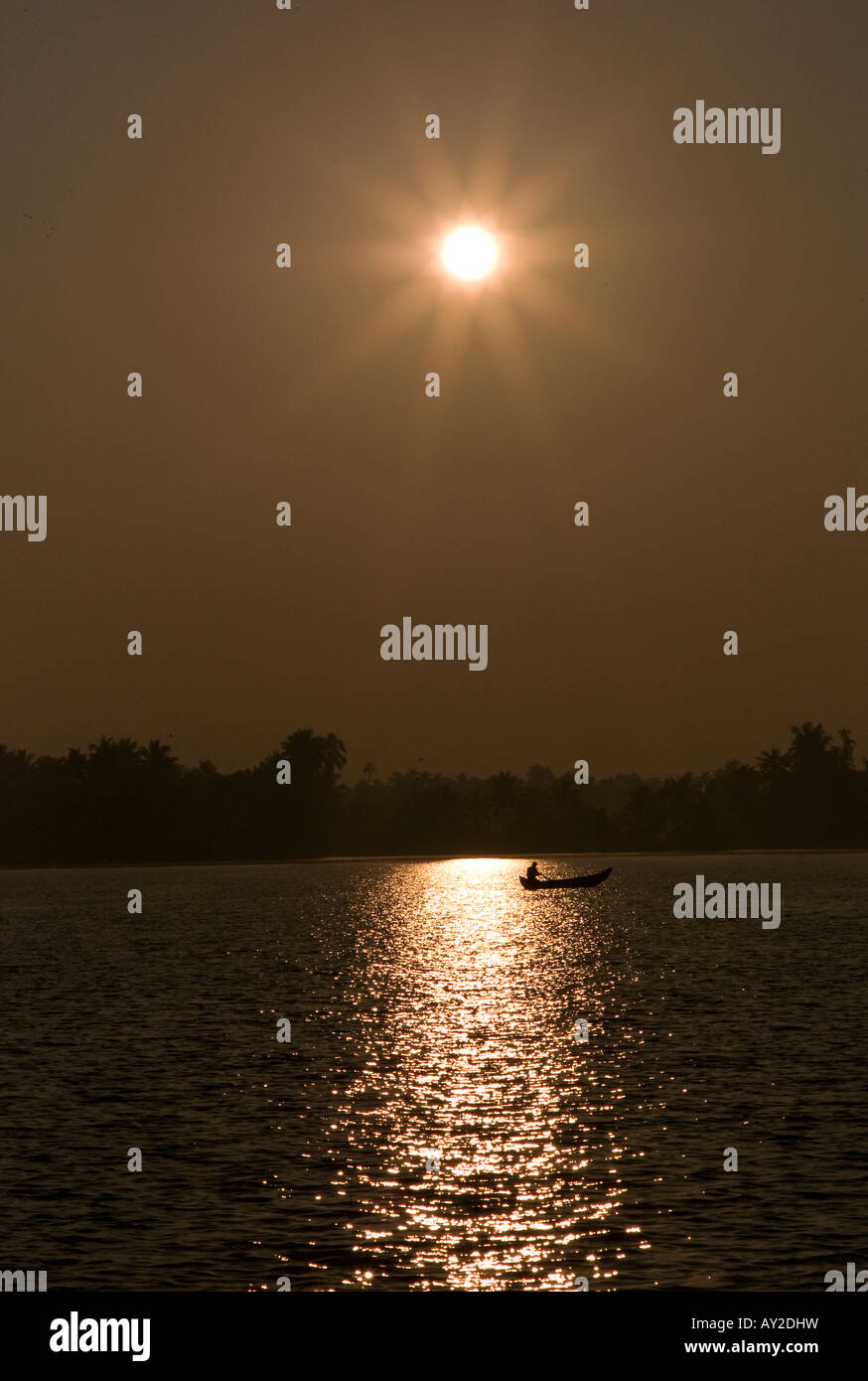 Sunrise sunset in Kerala, India Stock Photo - Alamy