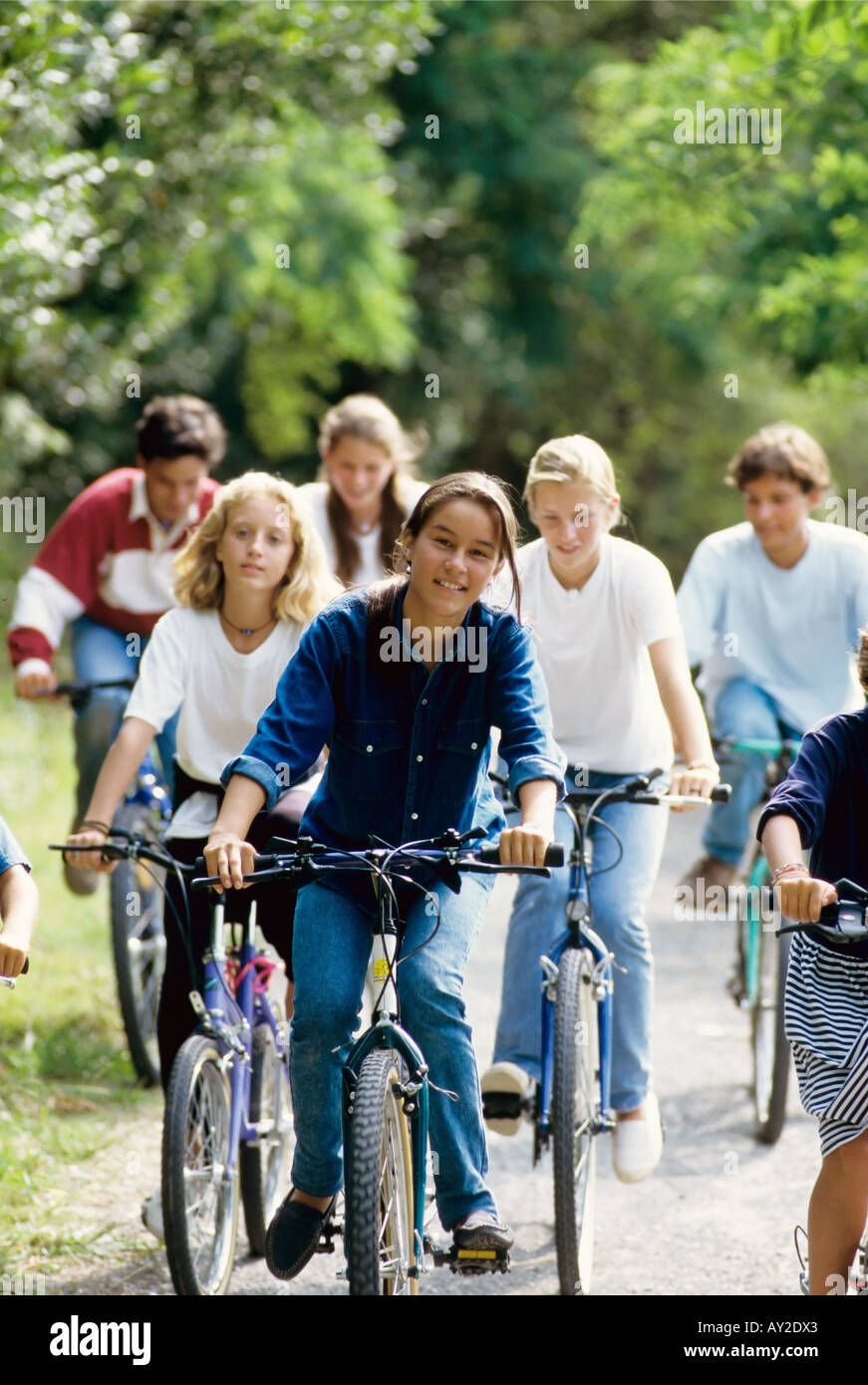 Teenagers bikes hi-res stock photography and images - Alamy