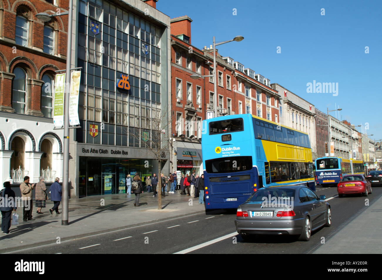 Dublin Bus Building on O Connell Street Dublin Ireland Stock Photo - Alamy