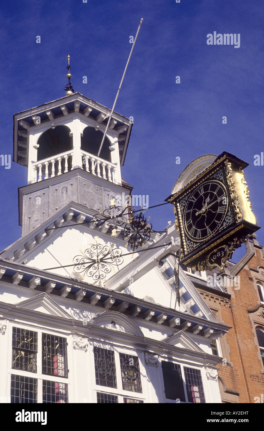 Guildford Town Hall Public Street Clock Tower Surrey England UK ...