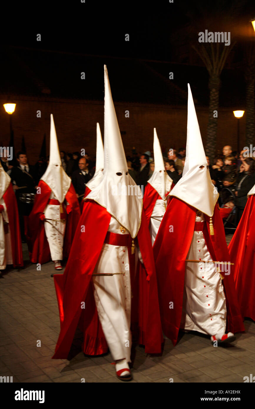 Scenes from the traditional Easter Christian processions in Valencia ...