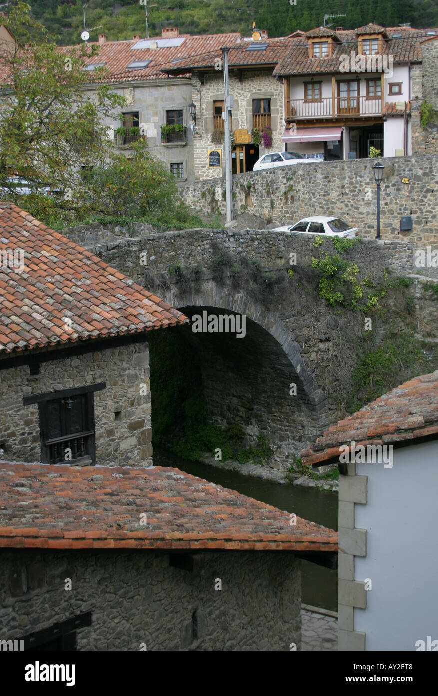 Potes in the Picos de Europa, Cantabria, Spain Stock Photo - Alamy