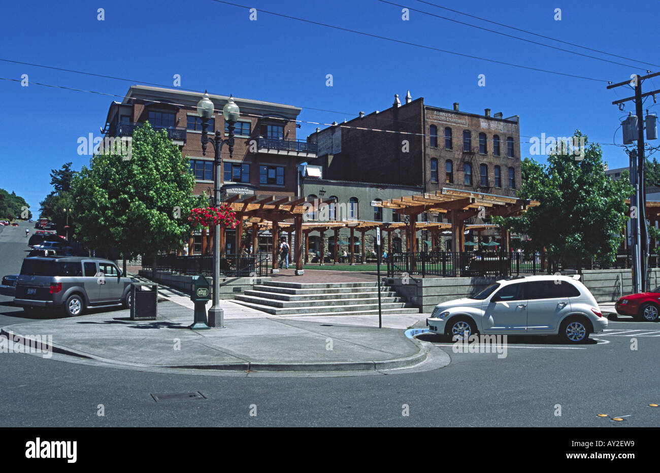 Port of Bellingham town centre Stock Photo - Alamy