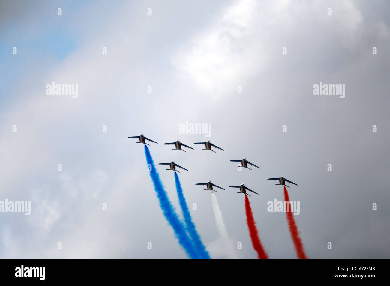 Patrouille de France the French Airforce acrobatic display team Stock ...