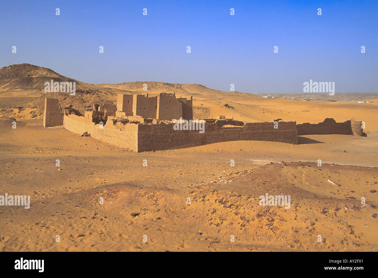 Ruins of St. Simeon Monastery outside of Aswan, Egypt Stock Photo - Alamy