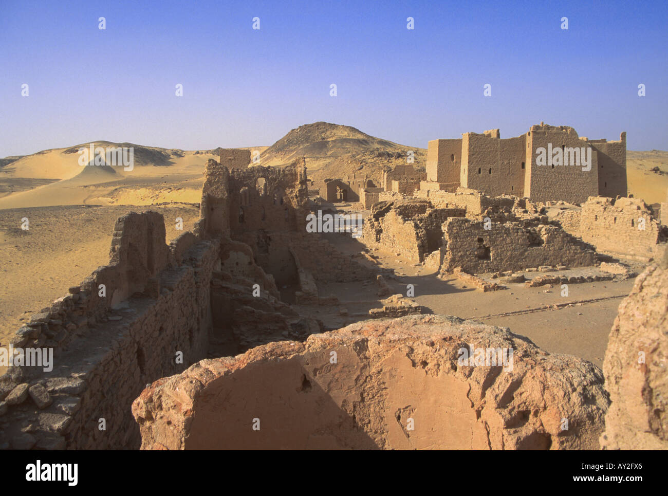 Ruins of St. Simeon Monastery outside of Aswan, Egypt Stock Photo - Alamy