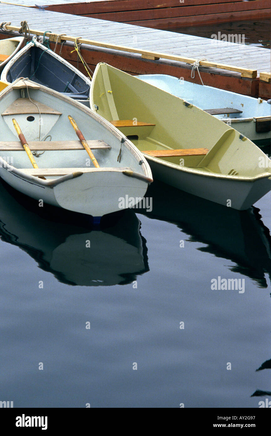Rowboats Maine coast near Bar Harbor Stock Photo - Alamy