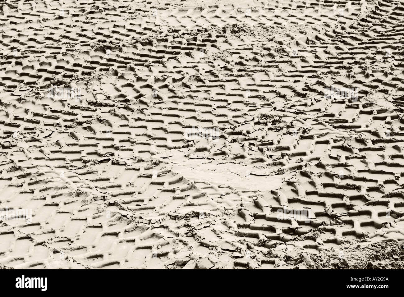 Tire Tracks At Construction Site Berlin Germany Stock Photo - Alamy