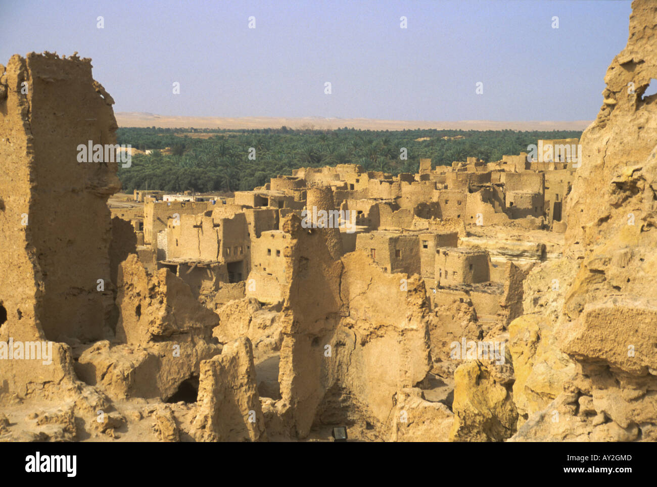 Ruined mud brick buildings in Siwa oasis, Egypt Stock Photo - Alamy