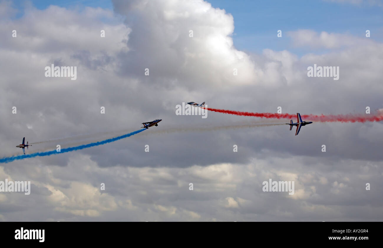 Patrouille de France the French Airforce acrobatic display team Stock ...