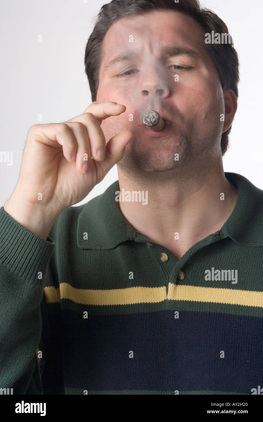 Vertical portrait man male cigar people hi-res stock photography and ...
