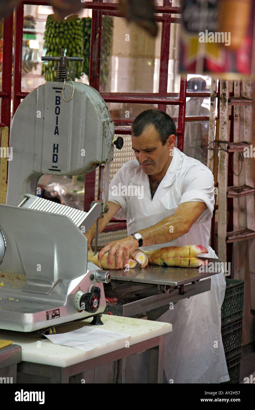Cutting up pig trotters in hi-res stock photography and images - Alamy