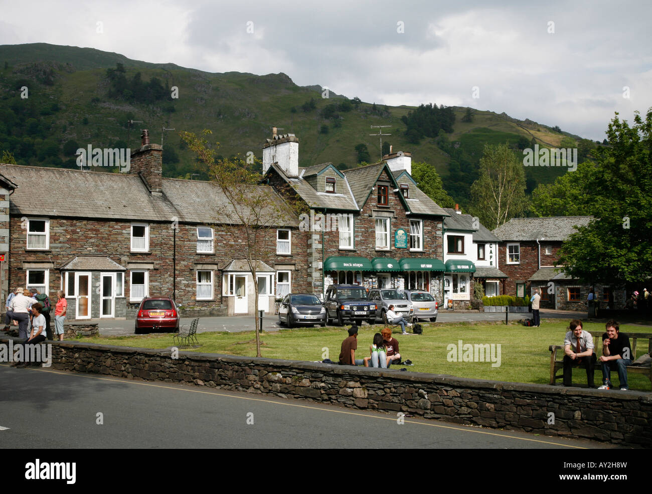 Grasmere village in the English Lake District. The home of Poet William ...