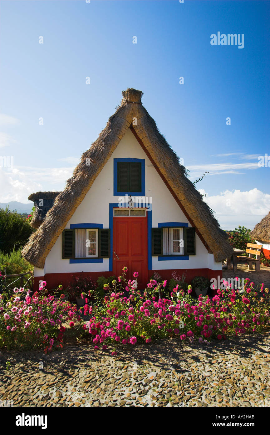 Traditional style house Santana Madeira Portugal Stock Photo - Alamy