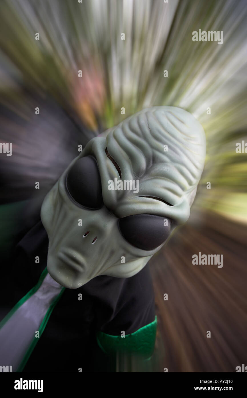 Halloween costume alien Stock Photo - Alamy