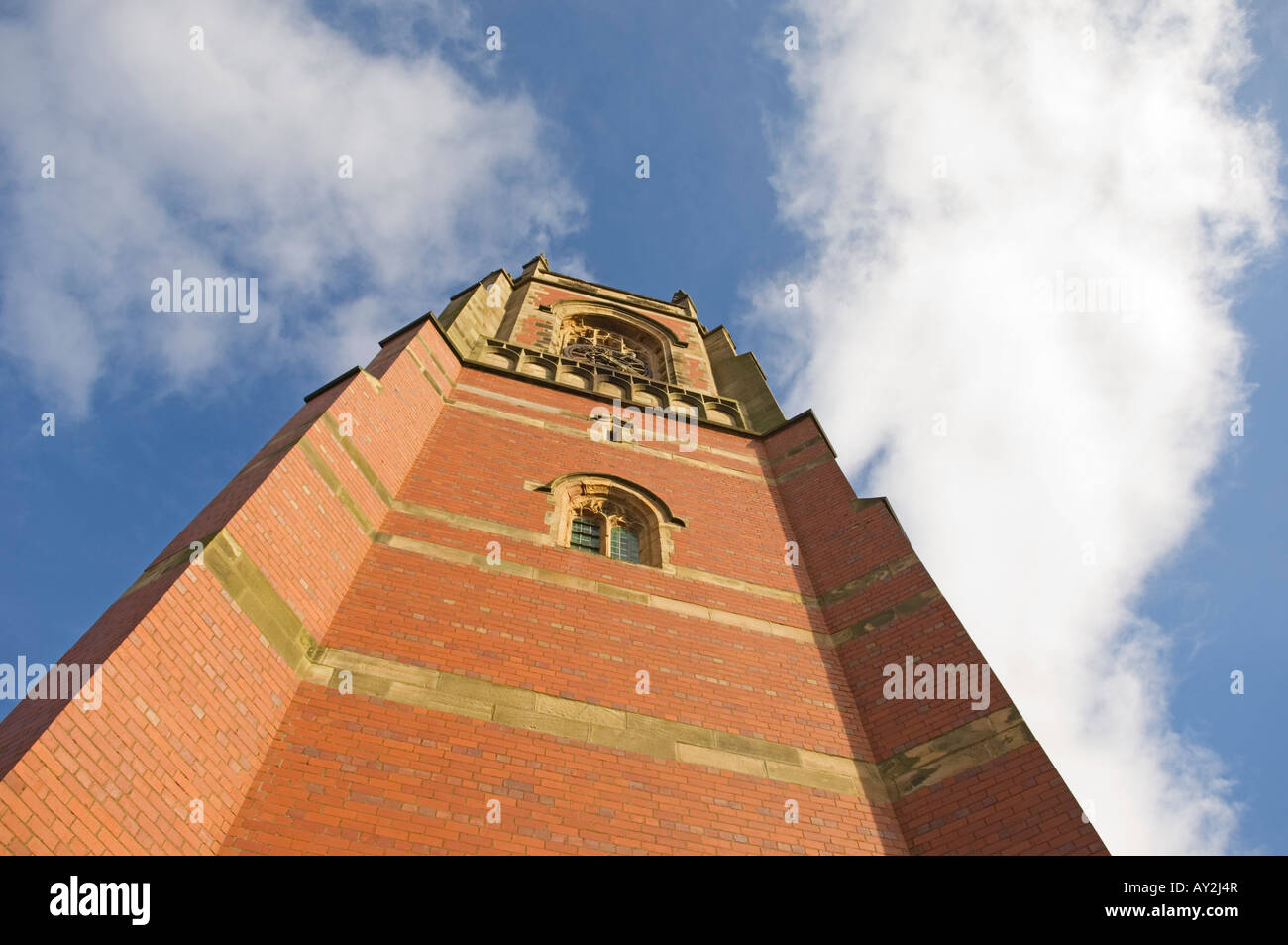 Brick church tower hi-res stock photography and images - Alamy