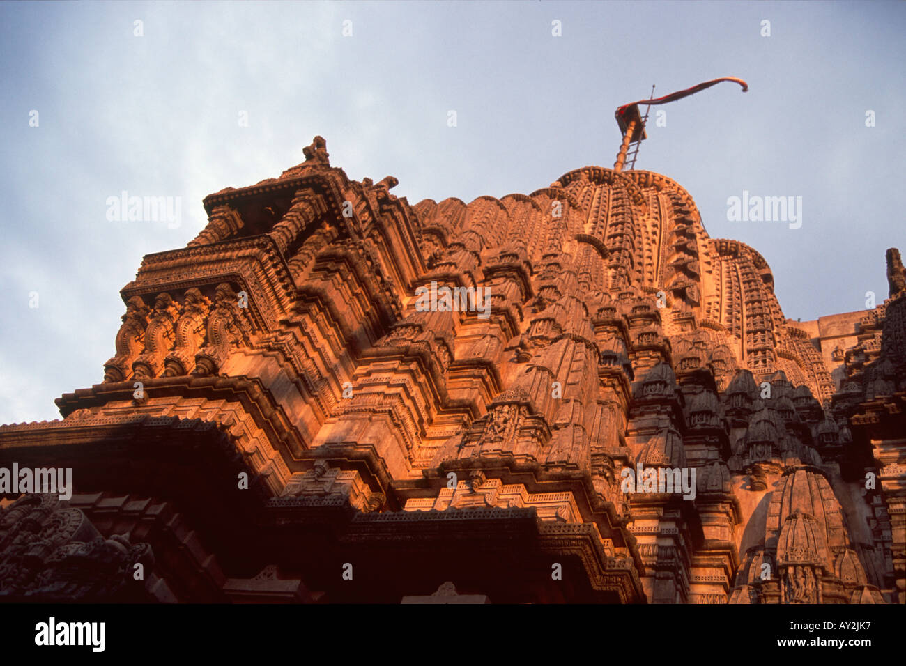 Jain temple on the top of Shatrunjaya Hill, Gujarat, India Stock Photo ...