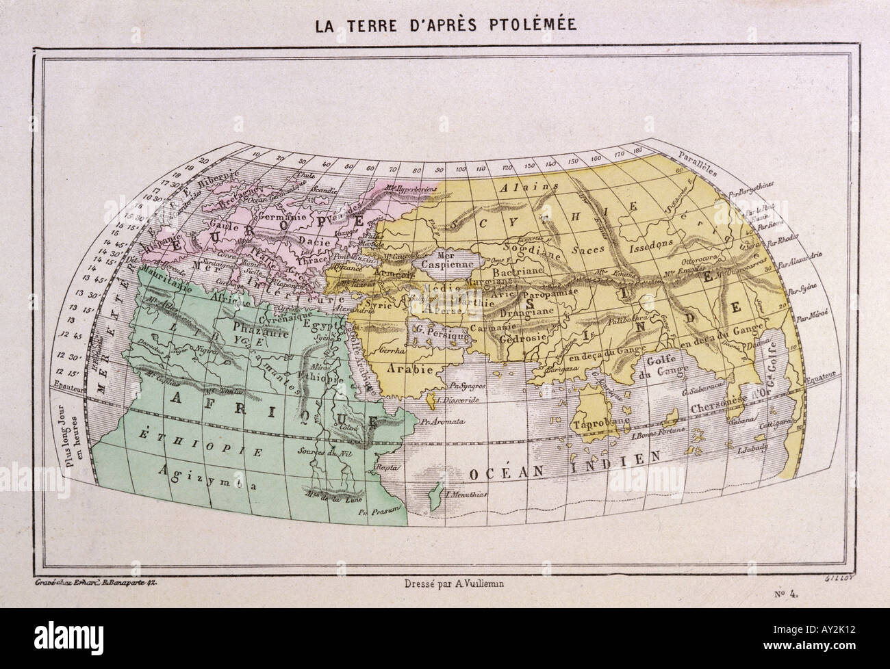Maps World Ptolemy 2ad Stock Photo - Alamy