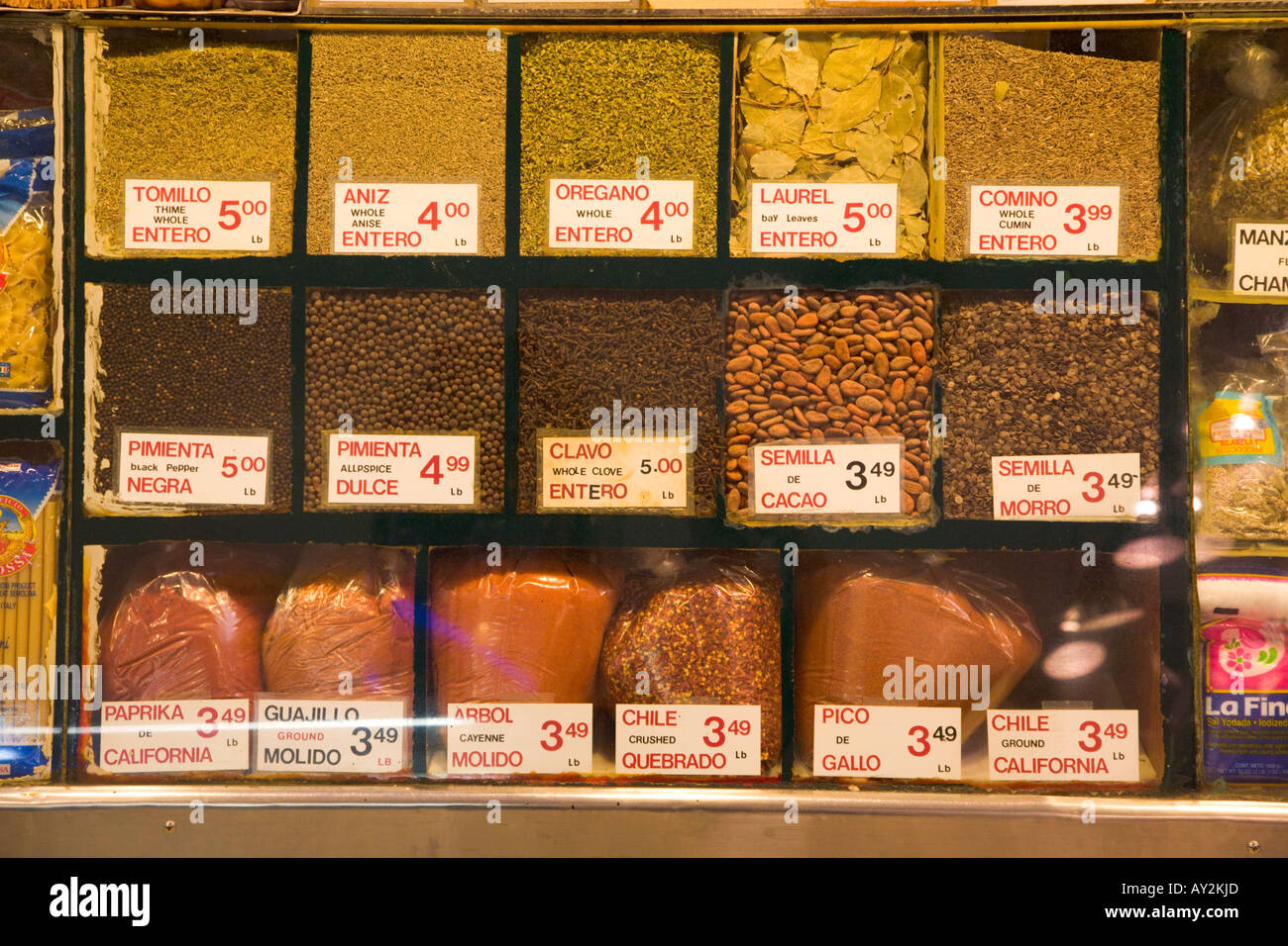Spices Grand Central Market Broadway downtown Los Angeles California ...