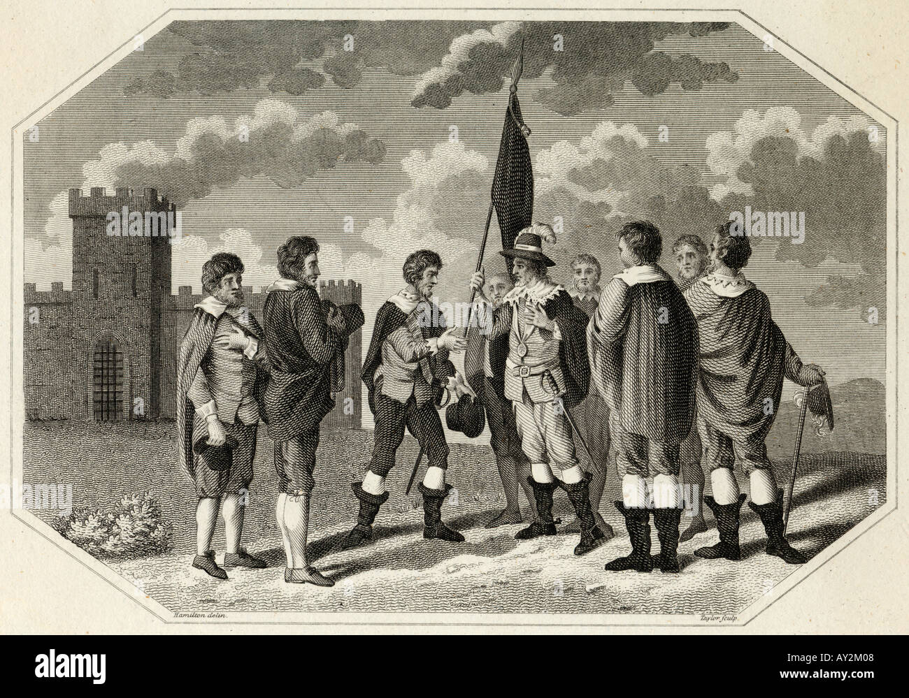 Uk Civil War Standard Stock Photo - Alamy