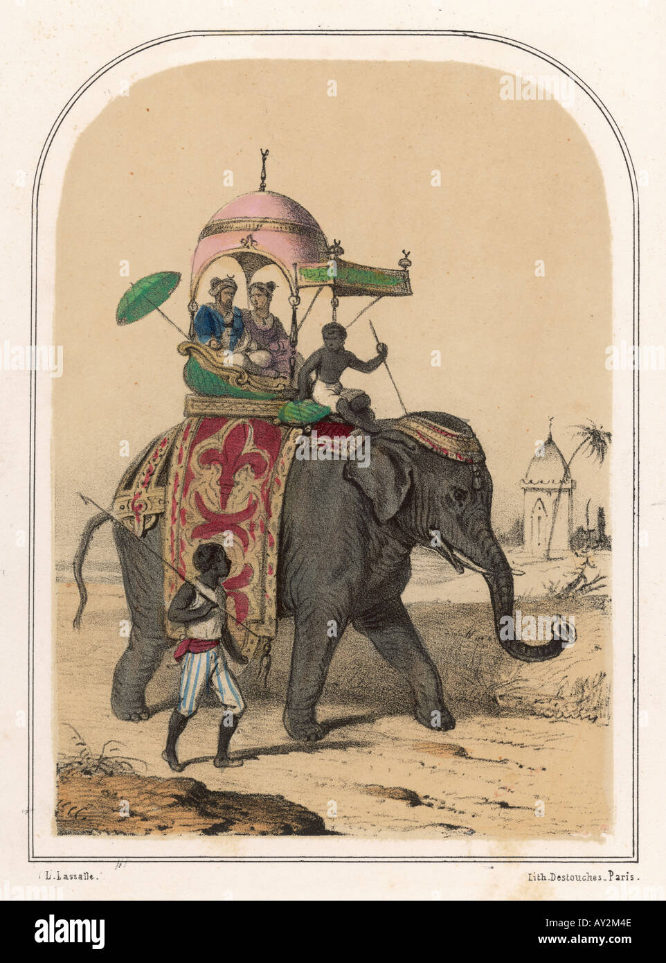 Elephant and howdah hi-res stock photography and images - Alamy