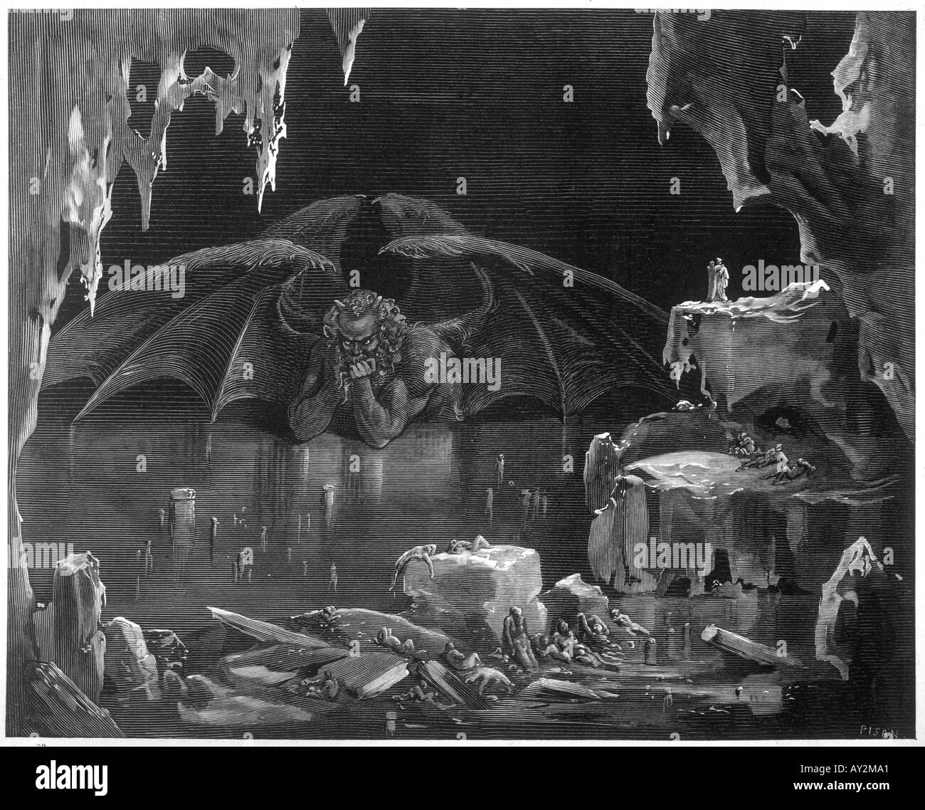 Winged demons hi-res stock photography and images - Alamy