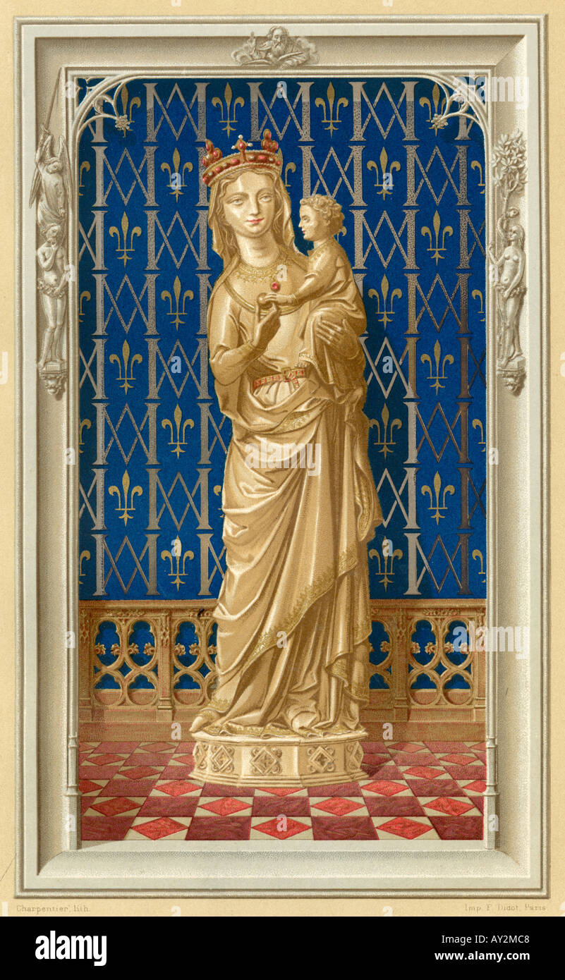 Mary Ivory Statue Stock Photo - Alamy