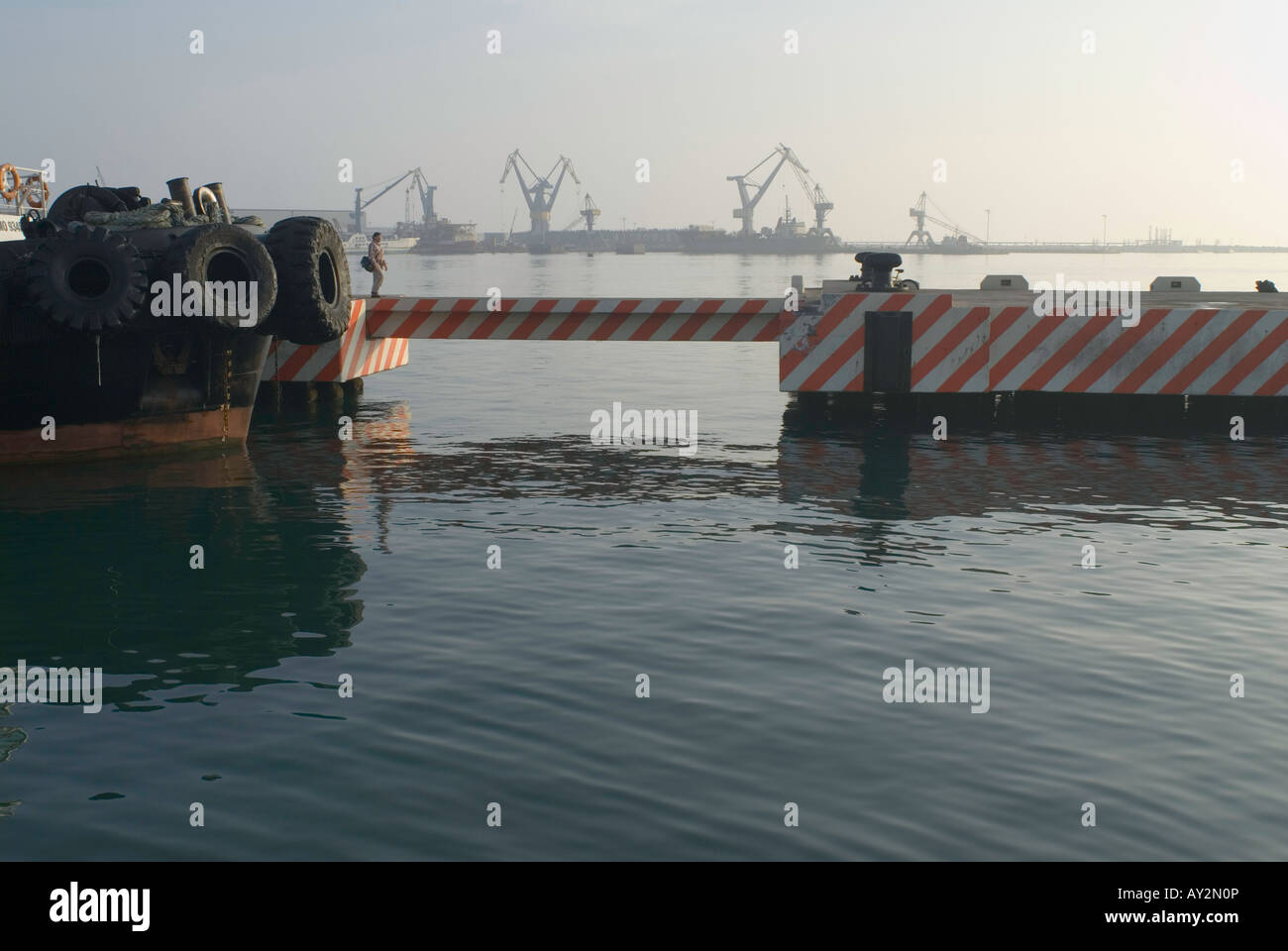 A scene of the docks and port facilities in Veracruz Mexico Stock Photo ...