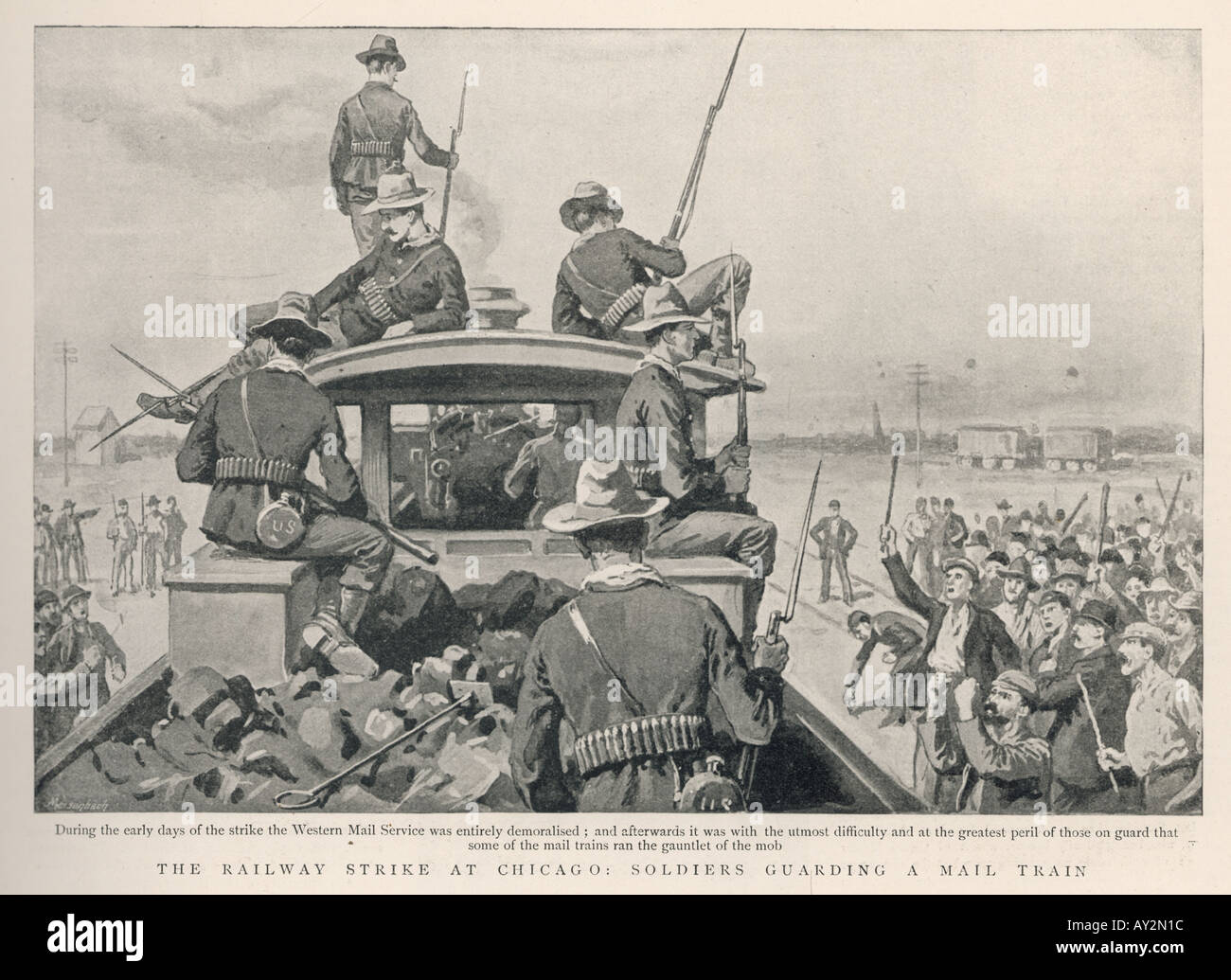 Chicago Riots 1894 3 Stock Photo - Alamy