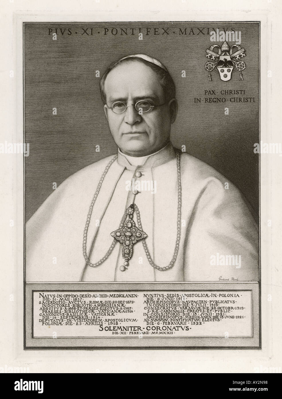 Pope pius xi hi-res stock photography and images - Alamy
