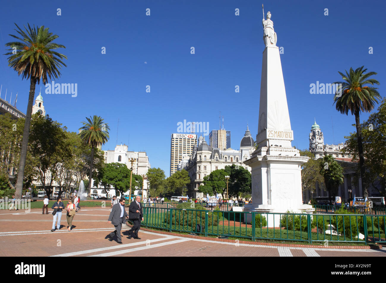 Piramide de Mayo May s Pyramid in Plaza Mayo Micro Centro Buenos Aires ...
