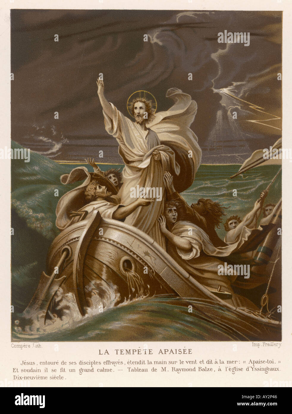 Jesus calms the storm hi-res stock photography and images - Alamy