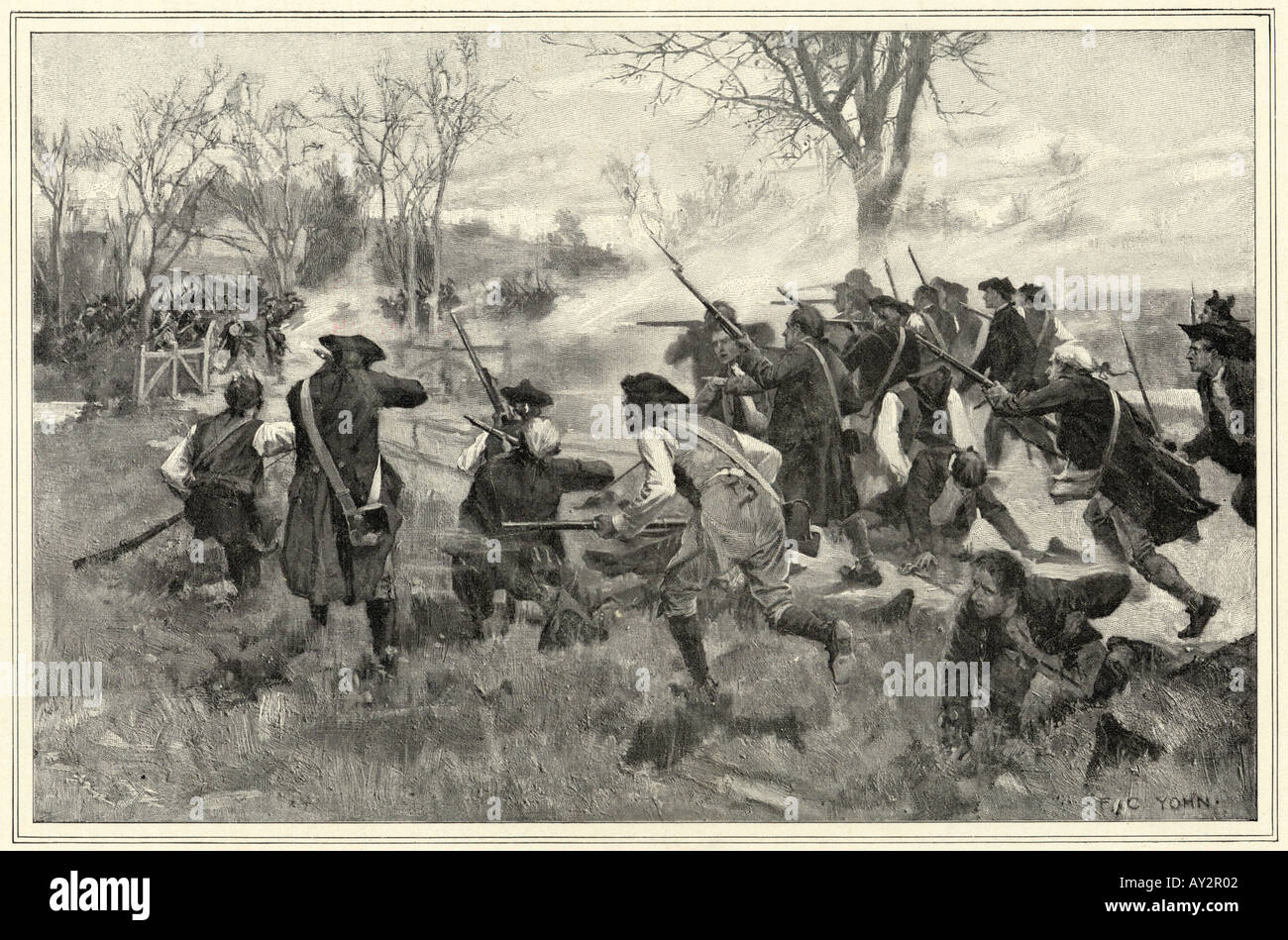 The battle of concord hi-res stock photography and images - Alamy