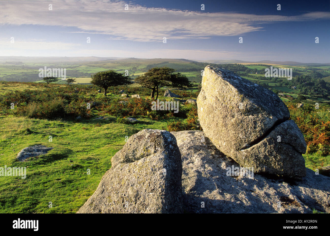 Combestone Tor, Dartmoor National Park, Devon, England Stock Photo - Alamy