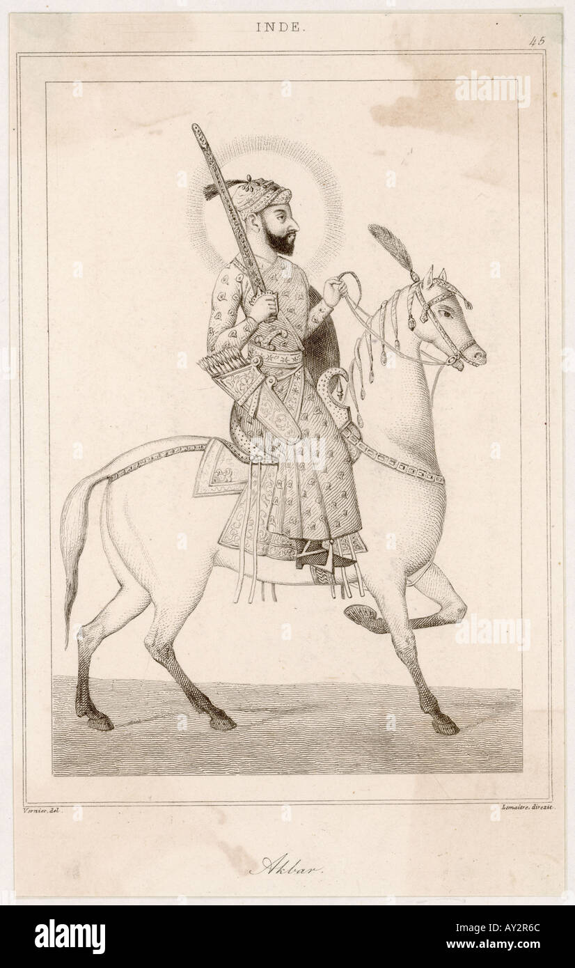 Akbar mughal emperor hi-res stock photography and images - Alamy