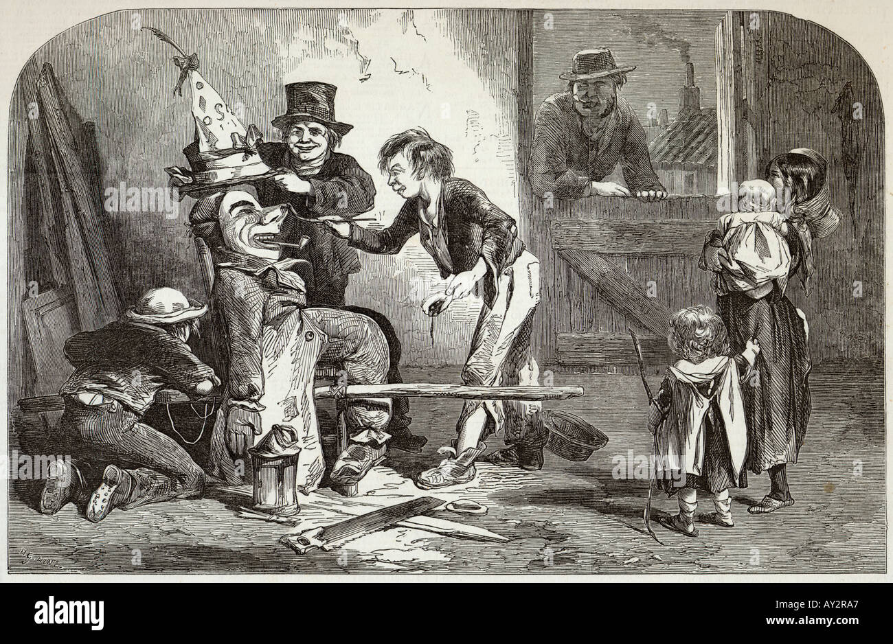 Decorating Guy Iln Stock Photo - Alamy