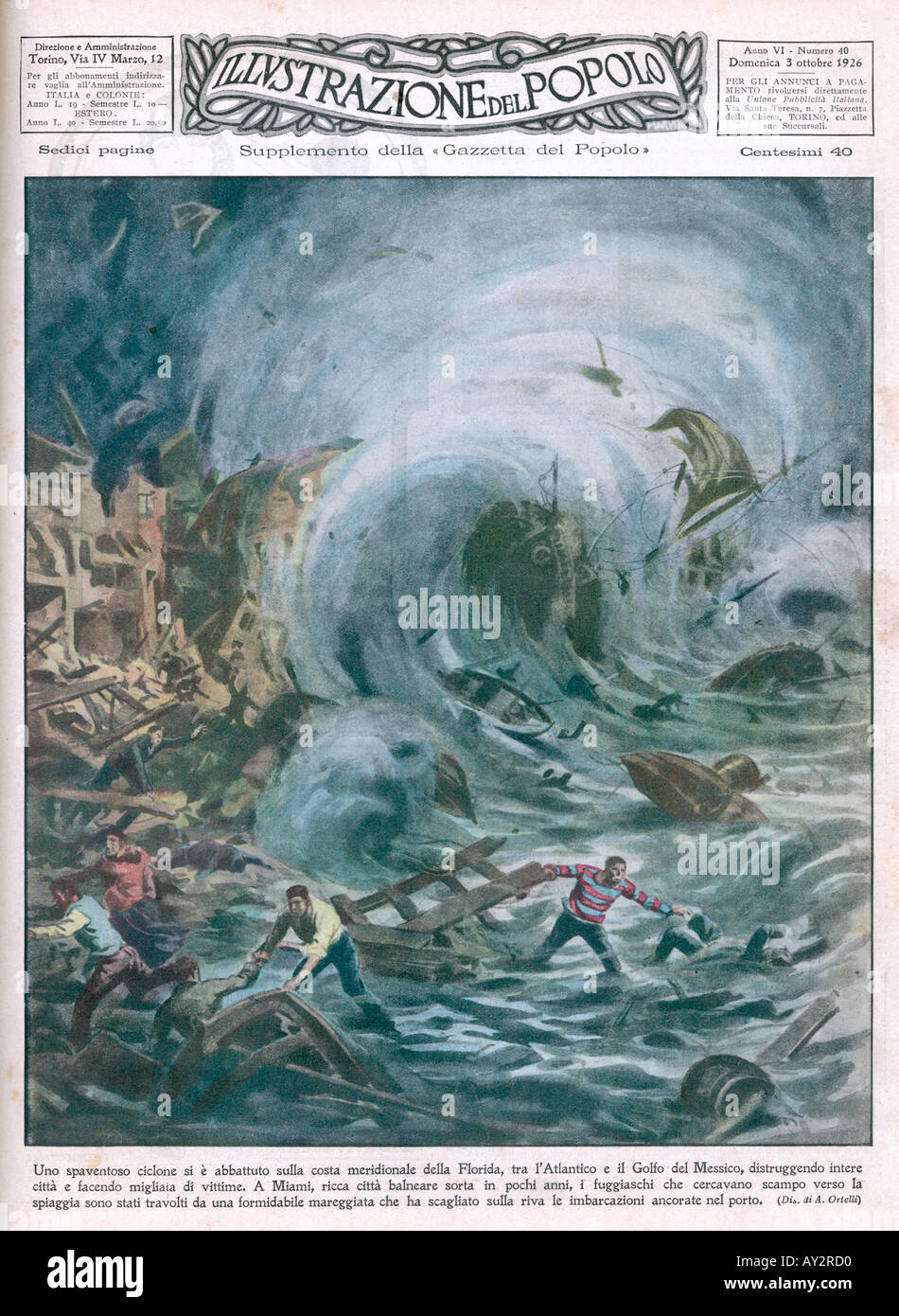 1926 miami hurricane hi-res stock photography and images - Alamy